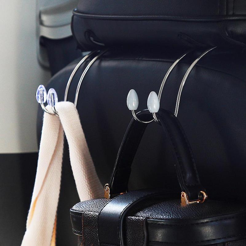 fingyout- Stainless Steel Car Hooks Car Hook Organizer Universal ...