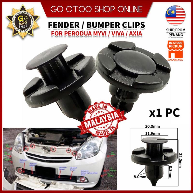 Perodua Myvi/Viva/Axia Fender Under Shield Clips car rivet bumper ...