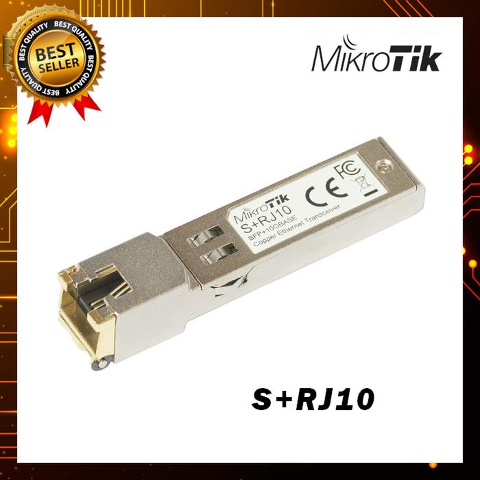 Jual Mikrotik S+RJ10 Jack Module SFP To Lan RJ45 Module Sfp 10Gbps O ...