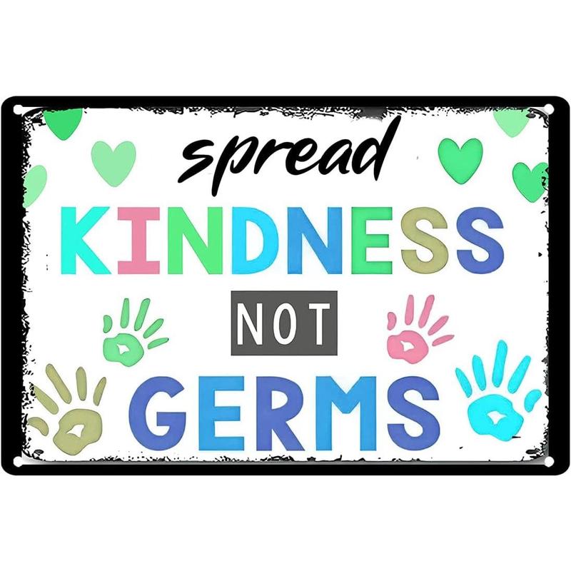 Spread Kindness Not Germs School Health Safety Poster Positive - TikTok ...