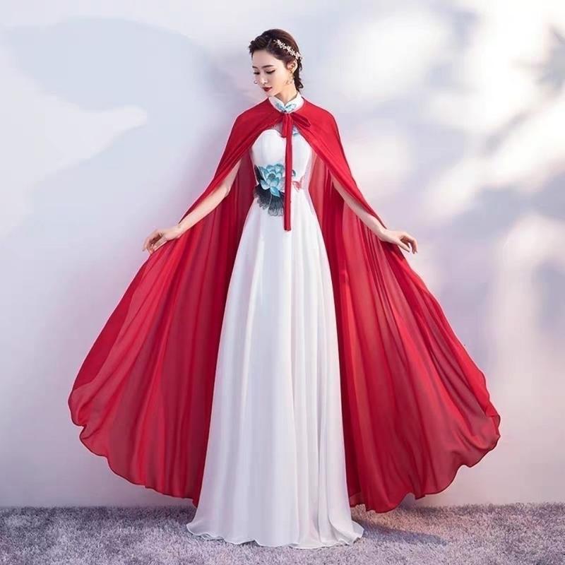 Jubah tradisional CHINA, jubah merah, selendang nipis, pakaian - TikTok ...