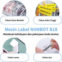 Promo NIIMBOT N1/B18 Label Cable Sticker Paper, Tahan Air Dan Tahan ...