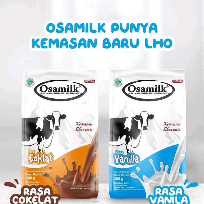 susu osamilk 300gr BPOM coklat dan vanilla - Shop | Tokopedia