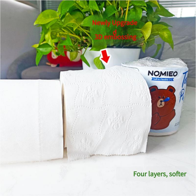 Nomi bear toilet paper NOMIEO roll paper native wood pulp 4 layers ...