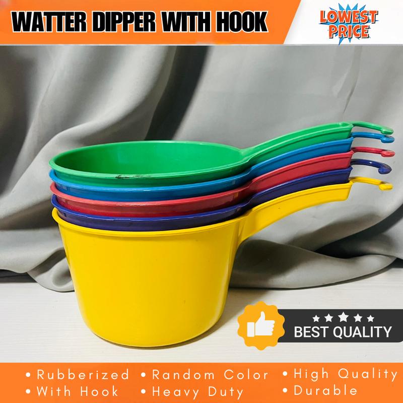 Water Dipper with Hook (Tabo) Round Non Slip Grip Deep For Kitchen ...