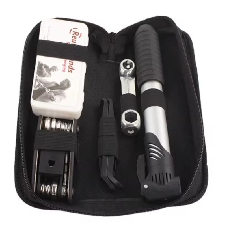 Bicycle Repair Kits Bag Pump Tire Patch Lever Outdoor Tool Cycling ...