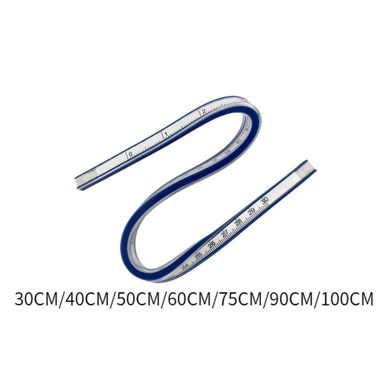 Flexible Curve Ruler Dividing Ruler Bendable Double Sided Drafting ...