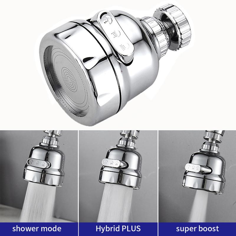 Splash-proof Faucet 360° Rotation Filter Three-speed Booster - TikTok ...