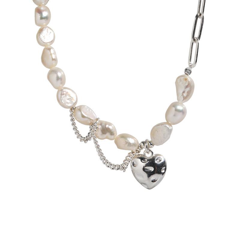 Necklace For Women Trendy Elegant Asymmetry Chain LOVE Heart - TikTok ...