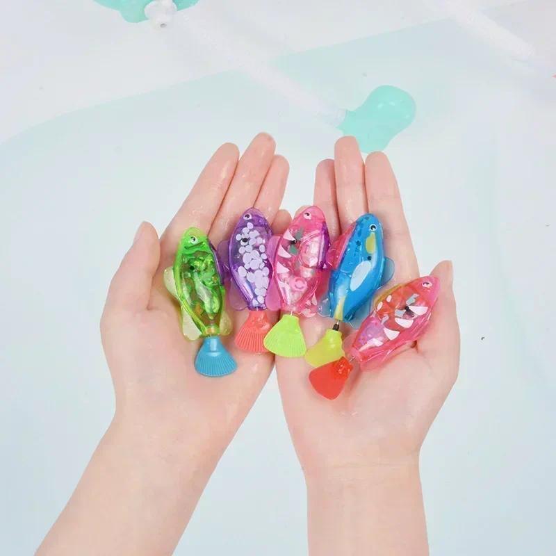 Electronic Fish Pets With Flash Lighting Mini Sea Animal Electric ...