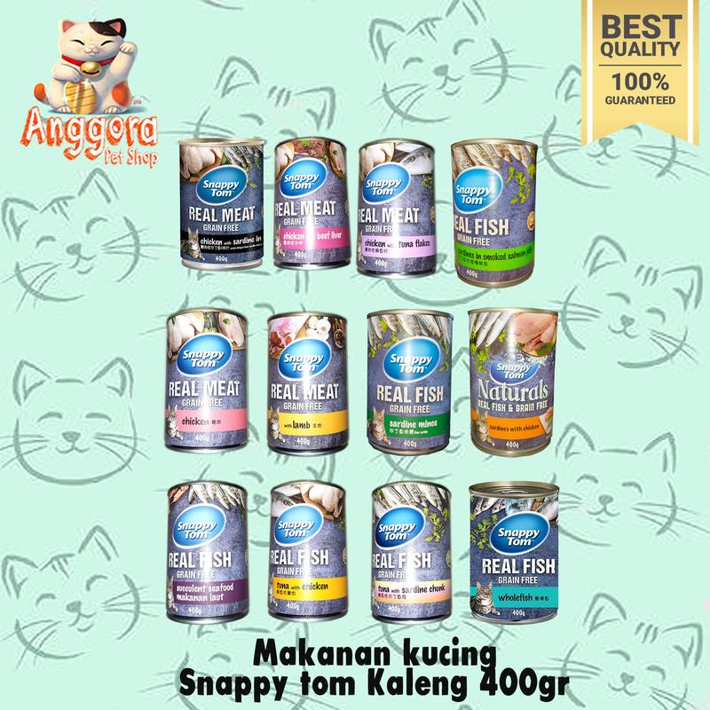 Snappy Tom Makanan Kucing kaleng 400g - Shop | Tokopedia