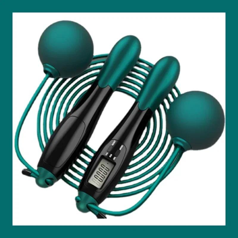 3 Style,Counting Jump Rope,and Ball,Steel PVC Skipping Rope Exercise ...