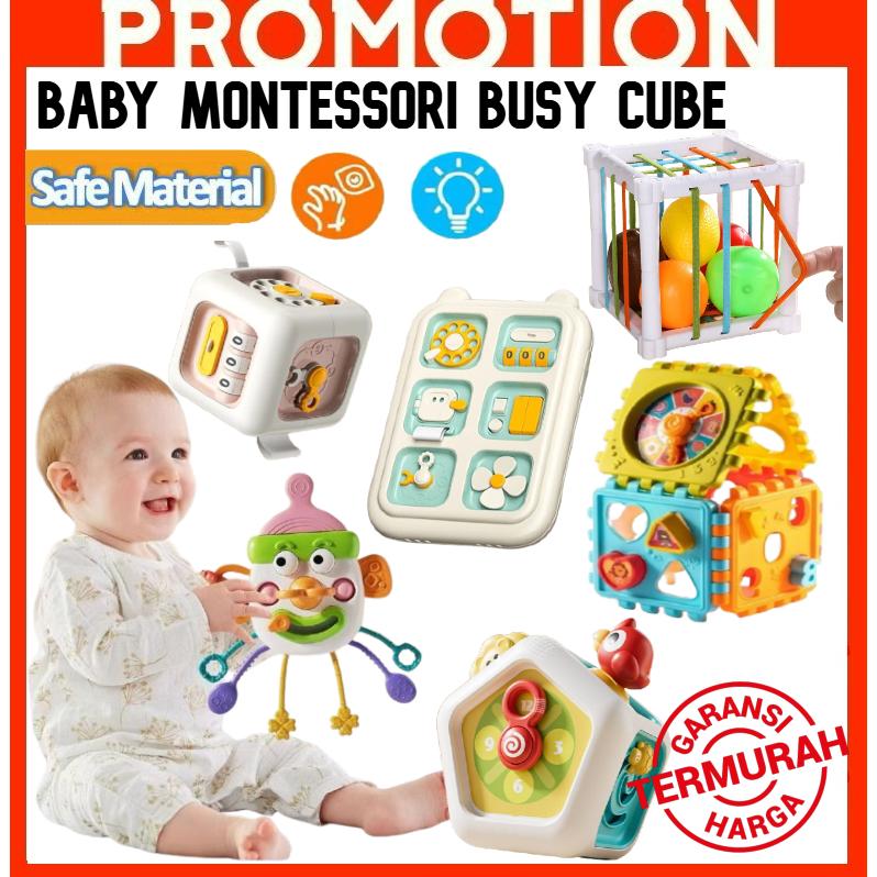 ~Dari KL~ 6in1 Mainan Busy Cube Bayi mainan Sensorik Montessori ...