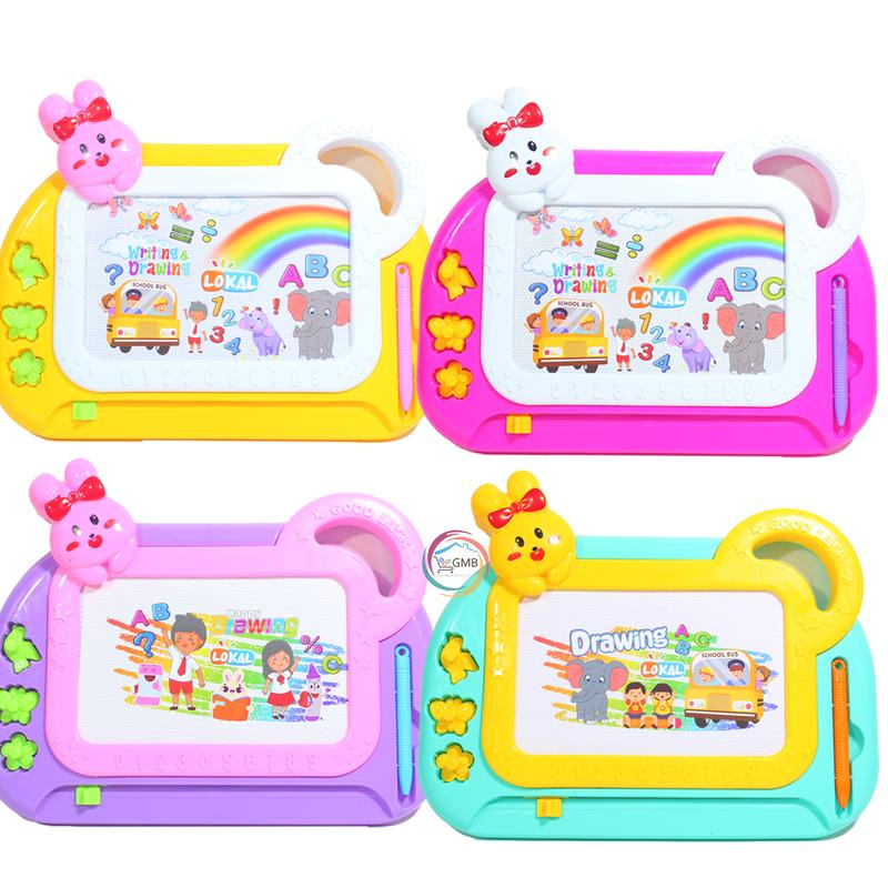 PAPAN TULIS BELAJAR ANAK MAINAN MAGIC BOARD BENTUK KELINCI CUTE LUCU ...