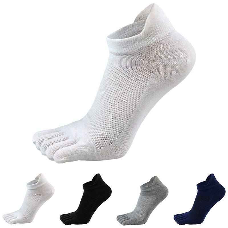 1 Pairs Mens Five Finger Toe Socks Cotton Ankle Casual - TikTok Shop ...