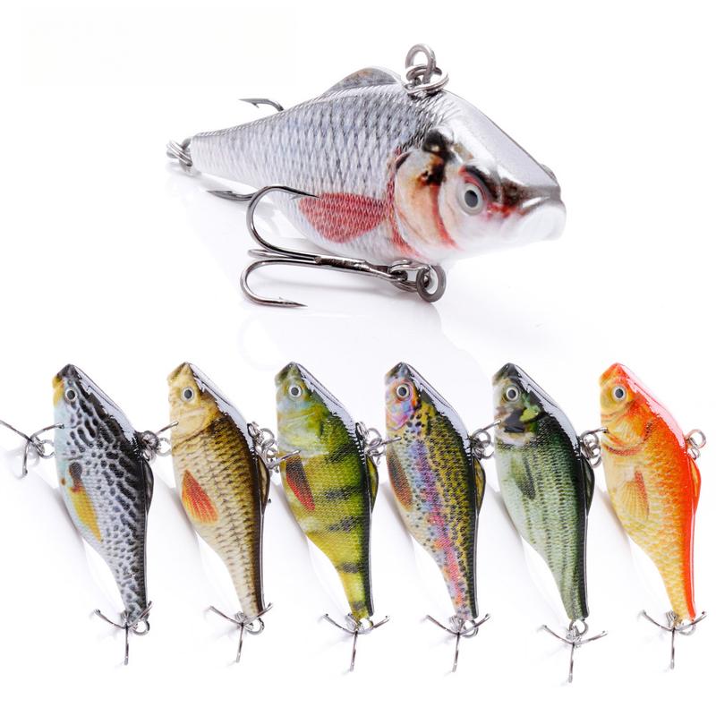 Artificial bionic minnow VIB lure 6.5cm/12.4g hard bait sinking ...