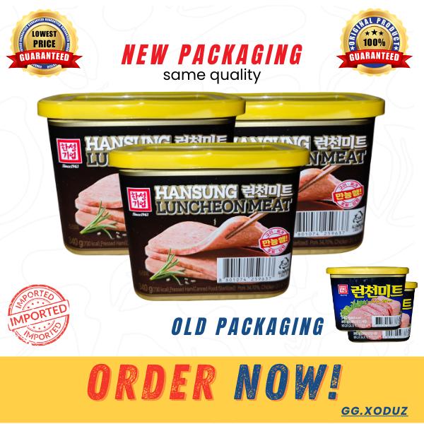 1pc NEW LABEL - HANSUNG Korean Spam Authentic Luncheon Meat 340g ...