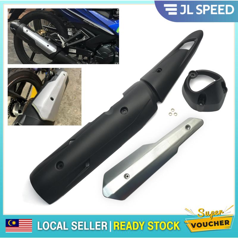 Y15 Y15ZR SILVER Muffler Protector Exhaust Cover Ekzos Vietnam - TikTok ...