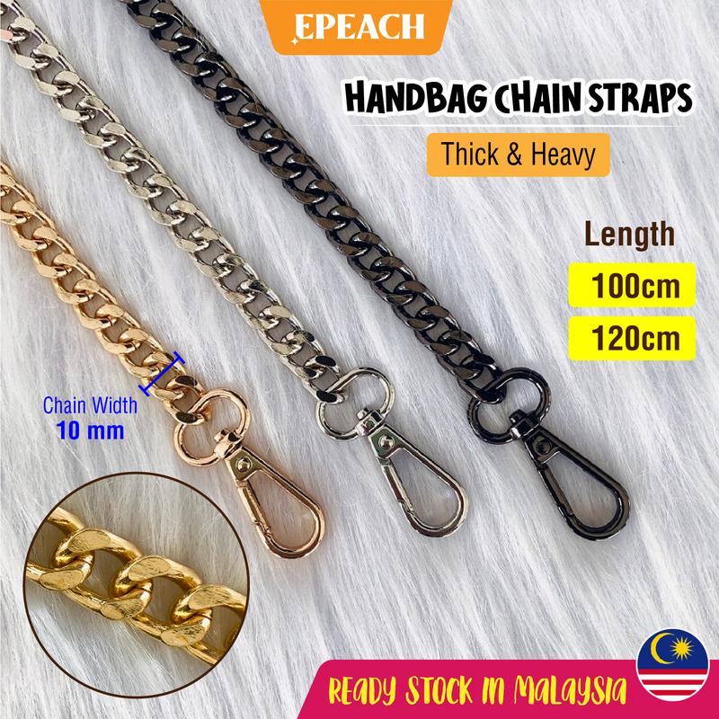 epeach Tali Rantai Beg Tangan DIY Thick Heavy Chain Strap Women ...