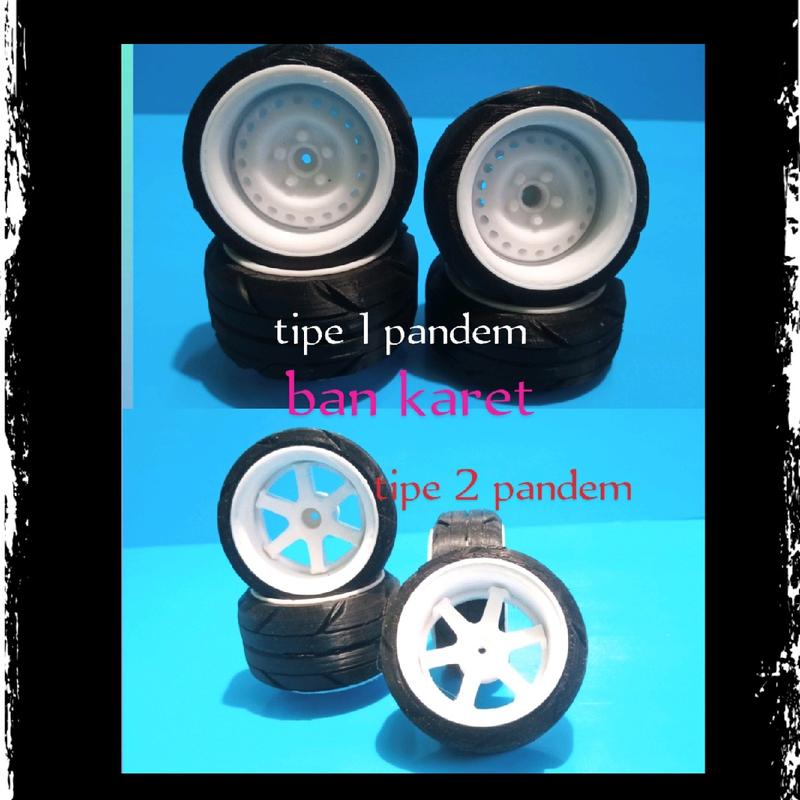 velg set ban karet untuk pandem bodykit wpl d12 - Shop | Tokopedia