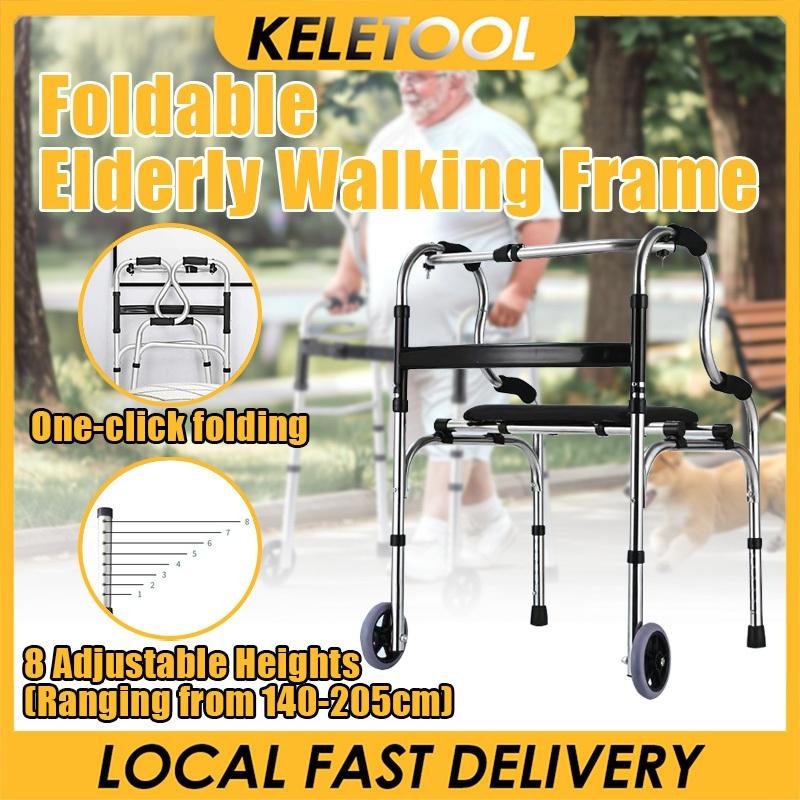 Lightweight Foldable Elderly Walking Frame Elderly walking stick ...