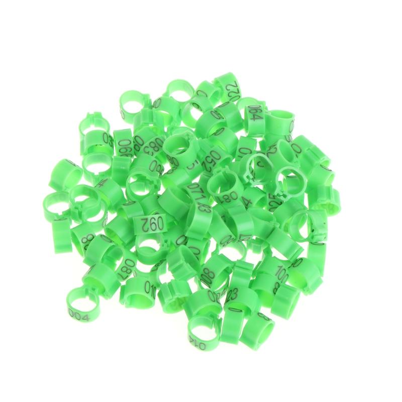 HNJK - jalur kaki burung 10mm, 100 keping, klip tag kaki bulat ...