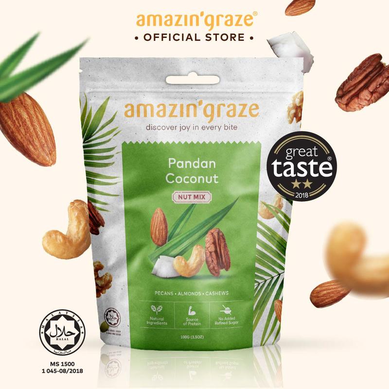 Amazin' Graze Pandan Coconut Nut Mix 100g - TikTok Shop Malaysia