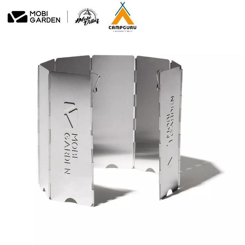 MOBI GARDEN Camping Aluminimum Wind Shield Deflector Alat Perkhemahan ...
