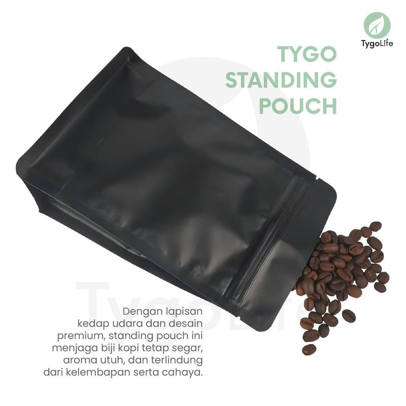 STANDING POUCH FLAT BOTTOM WITH VALVE ZIPLOCK FOR COFFEE TEA KEMASAN ...