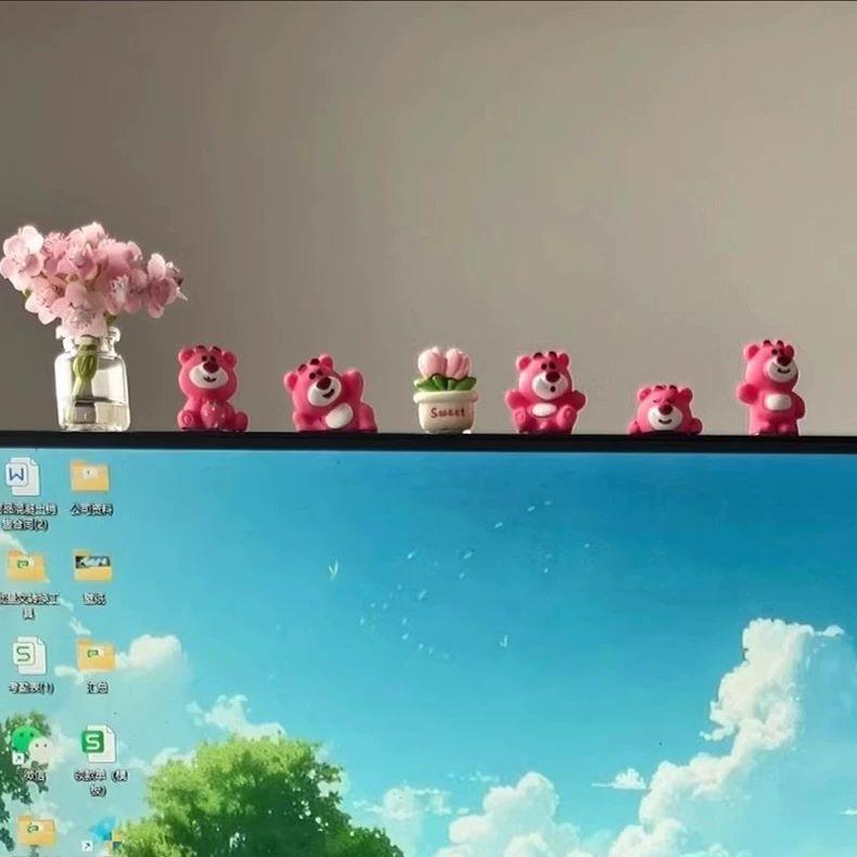 Computer Monitor Creative Ornaments Small Decorations on TV Screen ...