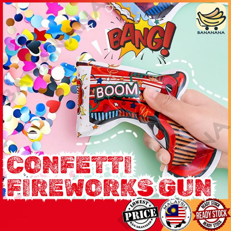 Inflatable Fireworks Hand-Held Confetti Firework Birthday Party Popper ...