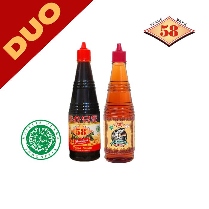 Promo Saos 58 - DUO Rasa Raja x Kecap Ikan 275 ml - Saos 58 - DUO Rasa ...