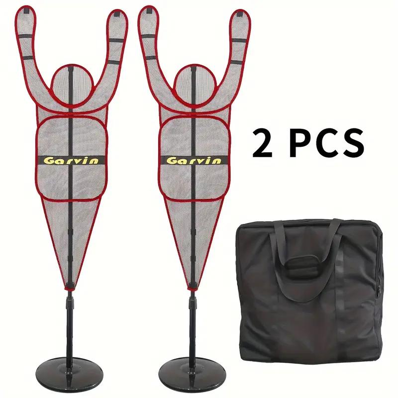 2-PCS Dummy Defender: Height-Adjustable, Portable Training Mannequin ...