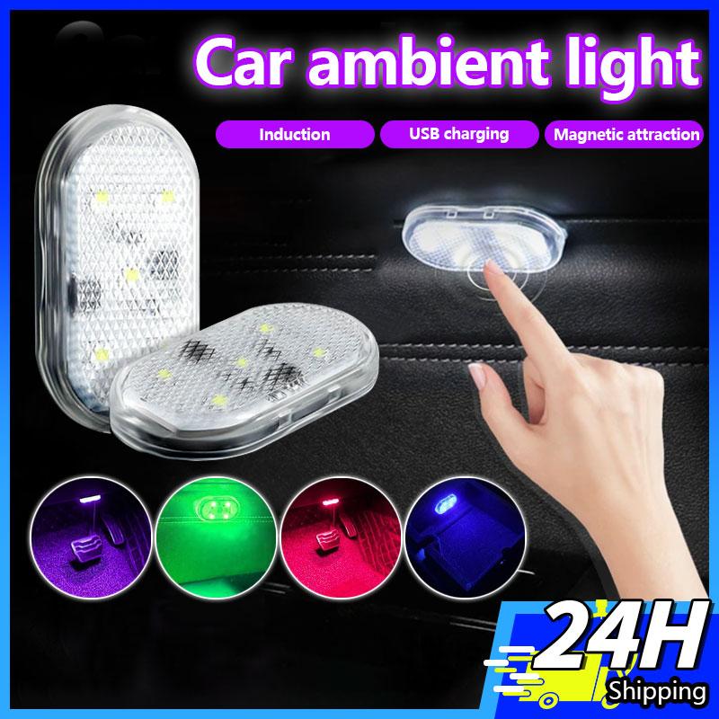 Mini Multifuntion Led Touch Light Wireless Car Interior Roof - TikTok ...