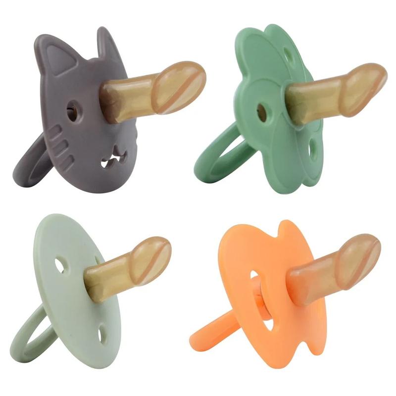Soft Silicone Soothing Baby Pacifier Portable Newborn Boys Girls ...