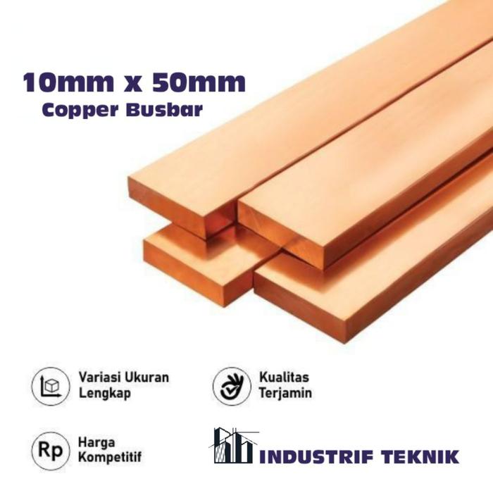 Jual Busbar Tembaga 10mm x 50mm | Copper Busbar harga per 1 cm ...