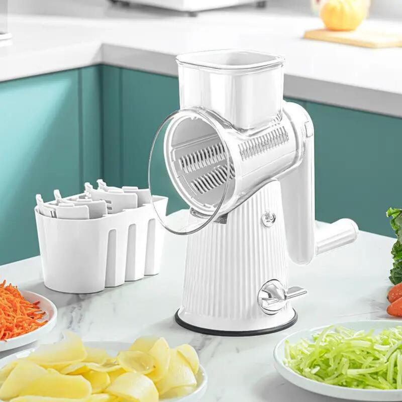 goupgo Gifts Round Hand Cranked Vegetable Slicer Kitchen Gadgets ...