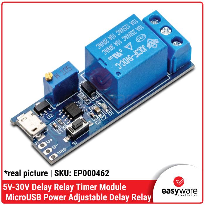 Jual Trigger Delay Switch 5V-30V Delay Relay Timer module - Kota ...