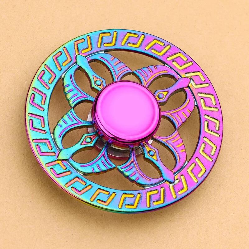 Colorful Zinc Alloy Fidget Spinner Toy for Office Stress Relief ...
