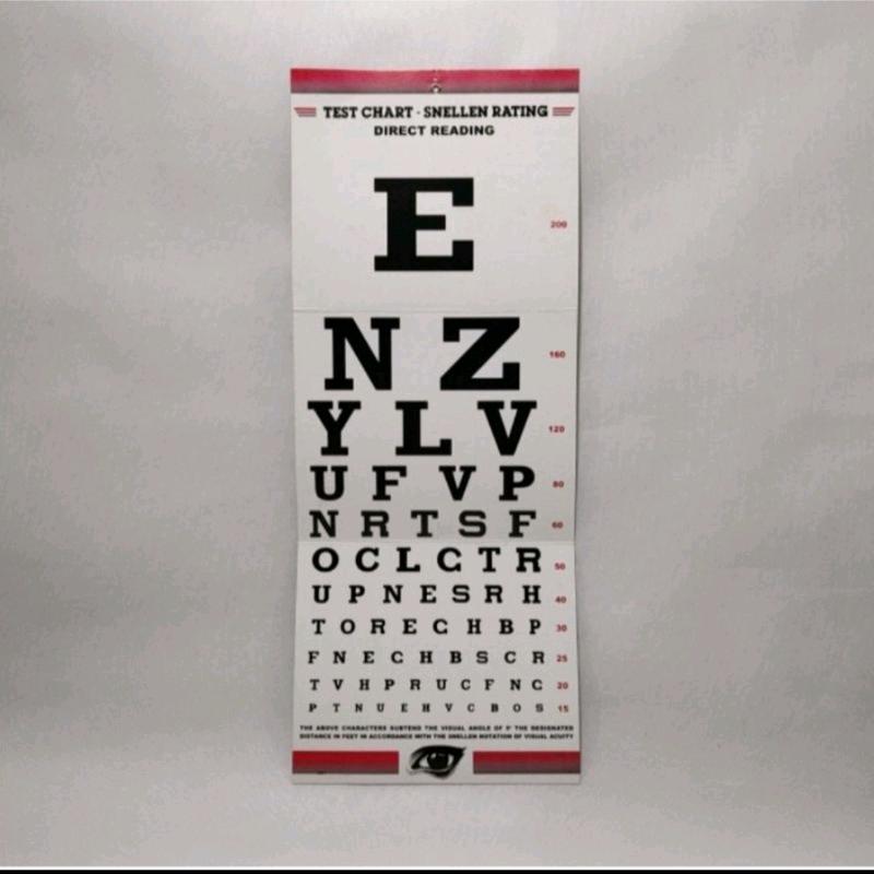 Snellen Chart Alat Cek Ketajaman Visus Mata - Shop | Tokopedia