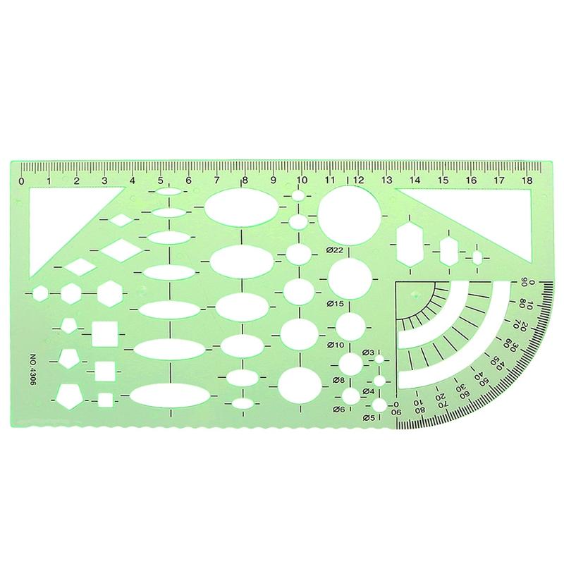 Green Geometric Template Ruler Drawing Tools Mapping Student - TikTok ...