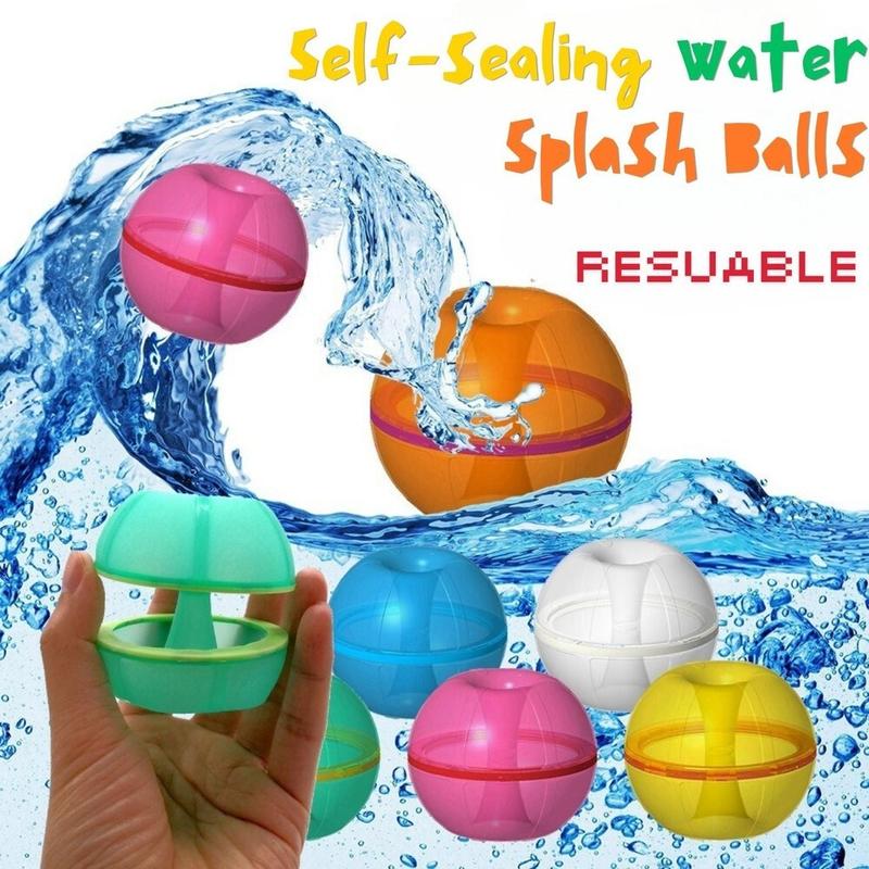 Baby Toddler Kids Water Play Reusable Magnetic Self-sealing Donut Water ...