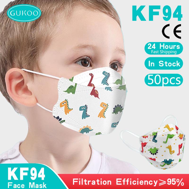 GUKOO Kf94 Mask for kids Original 50 Pcs 4 Ply Kf94 Korean Version - TikTok Shop Philippines