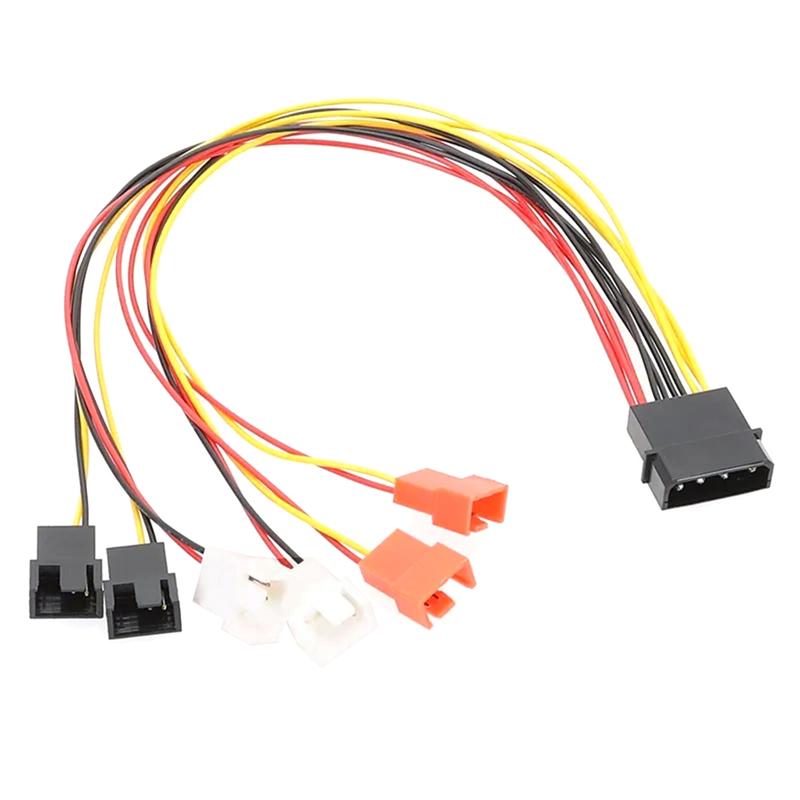 4Pin Molex to 3Pin/4Pin Fan Adapter 12V 7V 5V PC Fan Adapter - TikTok ...