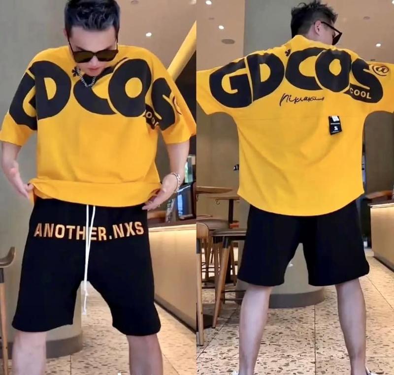 BỘ THUN NGẮN TAY CỔ TRÒN OVERSIZE GDCOS IN HỌA TIẾT THỜI TRANG - TikTok ...