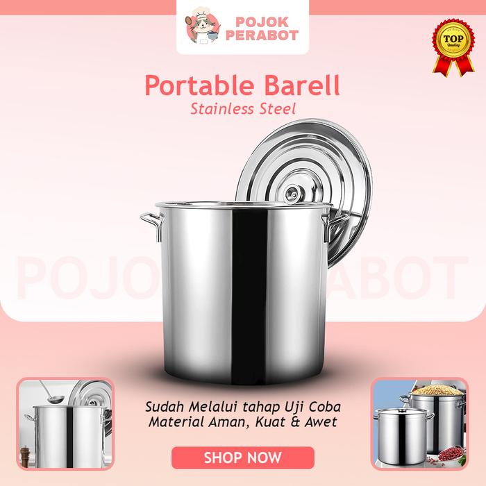 Promo Dandang Panci Jumbo Tebal Stainless Steel 304 Panci Stockpot ...