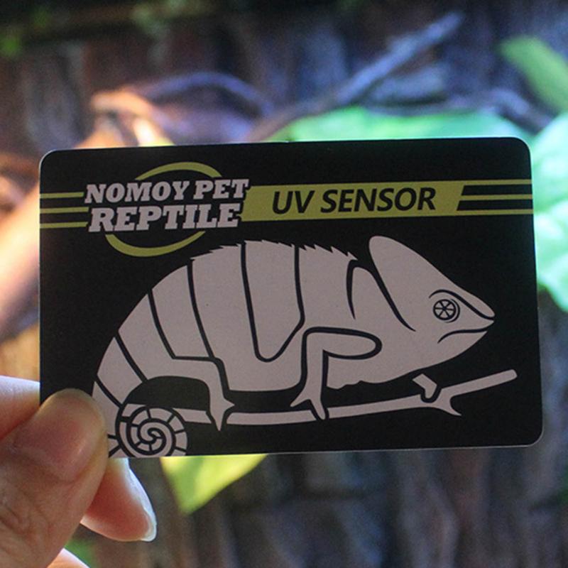 kitesiy UV Sensor Card Effective Black Color Reptile UVB Tester ...