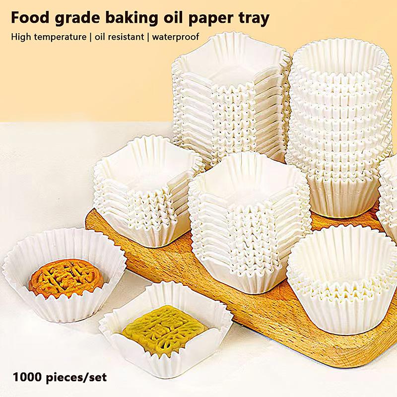 500/1000Pcs Square Cupcake Liners Baking Cups Pan Liners Paper Baking ...