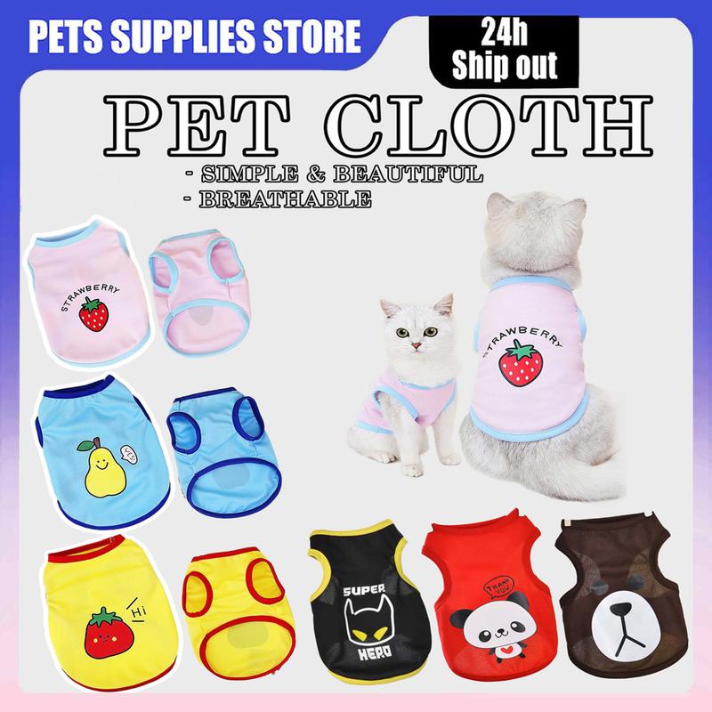 Pet Clothes Dog Clothes Cat Clothes dog cat vest shirt summe - TikTok ...