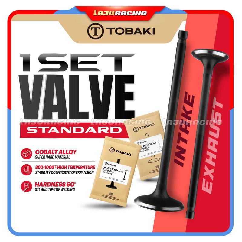Tobaki Valve Standard Intake Exhaust 1SET 4PCS RS150R LC135 Fi - TikTok ...